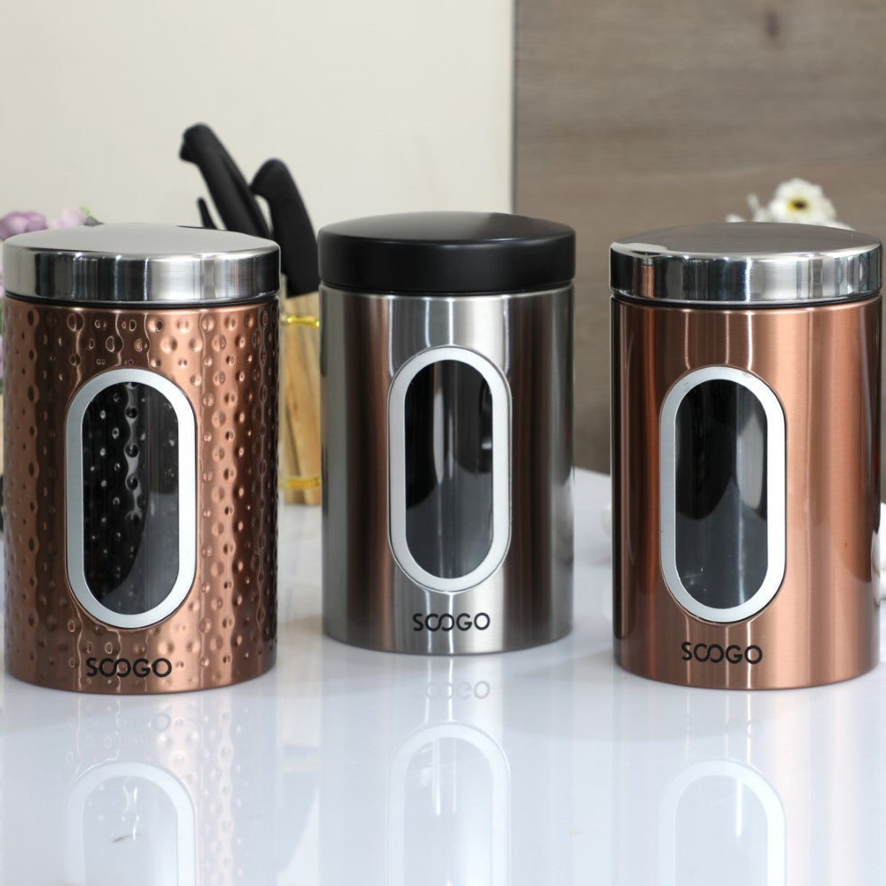 Soogo - Window Round Jar 1.5 L - Set Of 1 Pc – Raj Imports